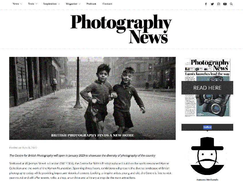 PHOTOGRAPHY NEWS | CENTRE FOR BRITISH PHOTOGRAPHY